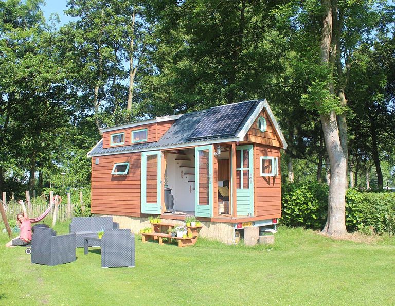 Knus tiny house voor 2 personen in Lelystad
